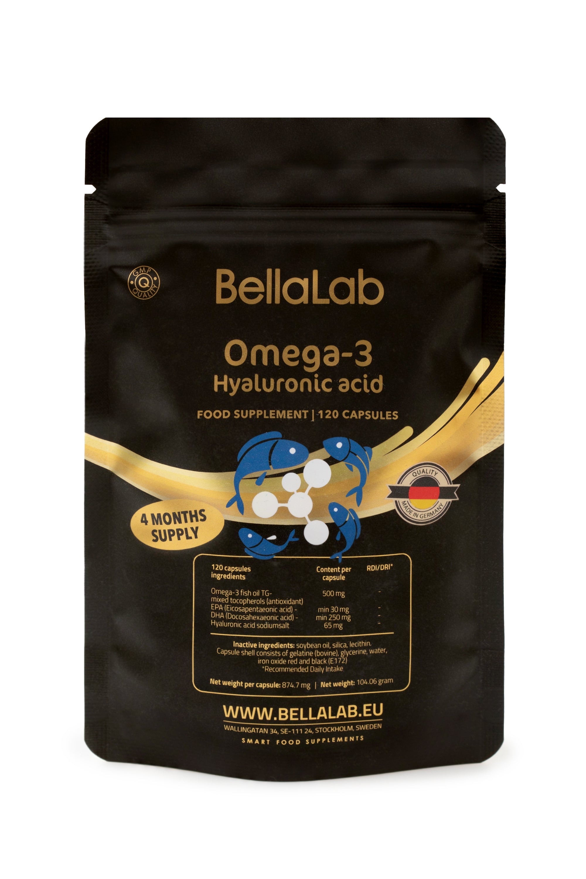 Omega-3 in hialuronska kislina - za lepoto in zdravje srca – Bellalab SI